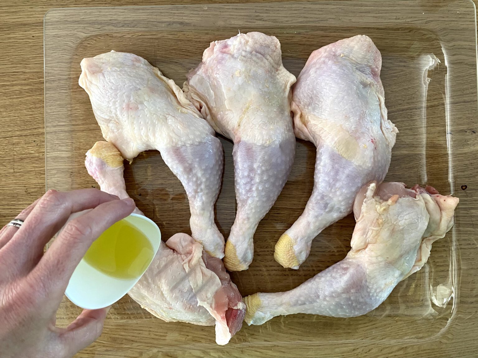 PIEZAS DE POLLO AL HORNO O A LA PARRILLA - UNA PIZCA DE LUNA